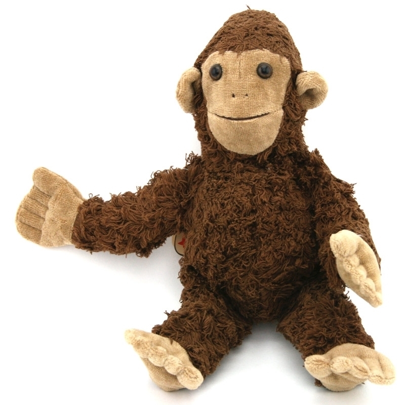 Monkey brown organic cotton | Toy Estate