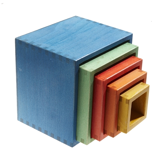Wooden organic stack cubes | Toy Estate